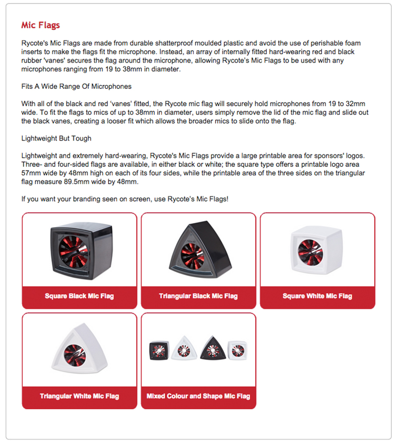 Single Triangular Microphone Flag | (주)고일
