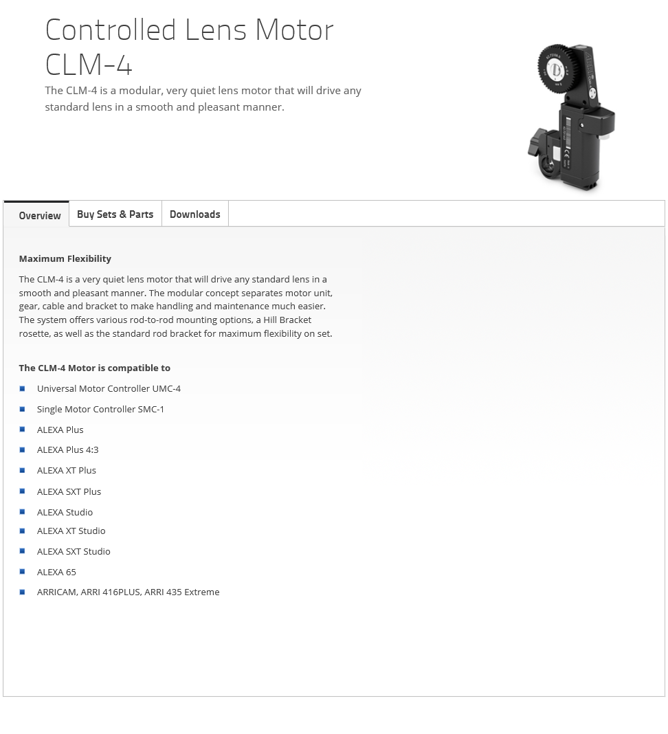 Controlled Lens Motor CLM-4 | (주)고일